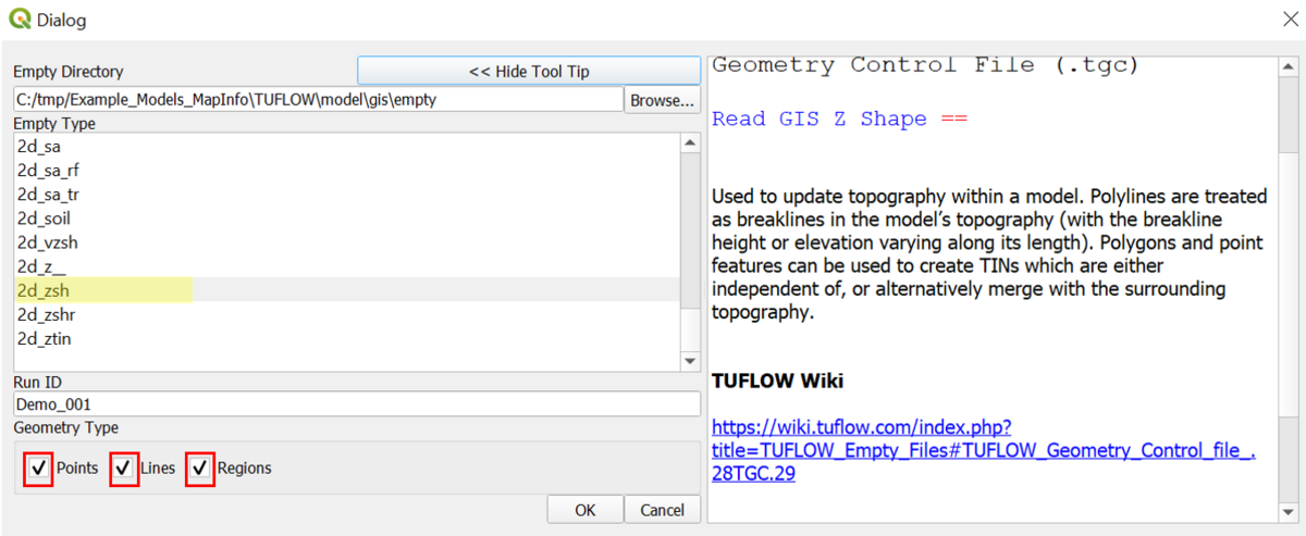 QGIS to update MapInfo model - Tuflow