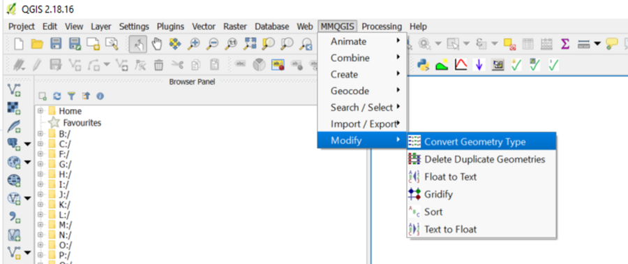 QGIS Convert Lines to Points - Tuflow