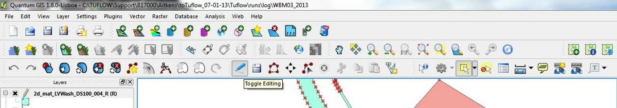 QGIS Shape Editing - Tuflow